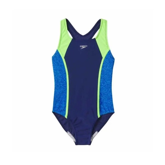 Speedo | Swim | Speedo Blue And Green One Piece Racerback Swimsuit ...